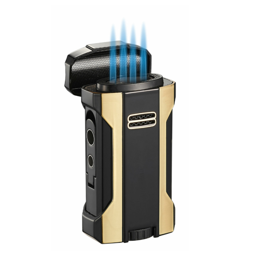 Butane Quad Torch Lighter - Groovy Cigars